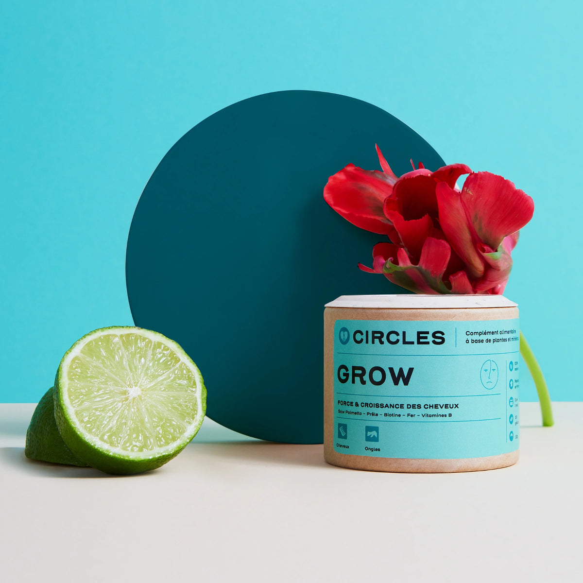 Complément alimentaire pour la croissance des cheveux : GROW – Circles