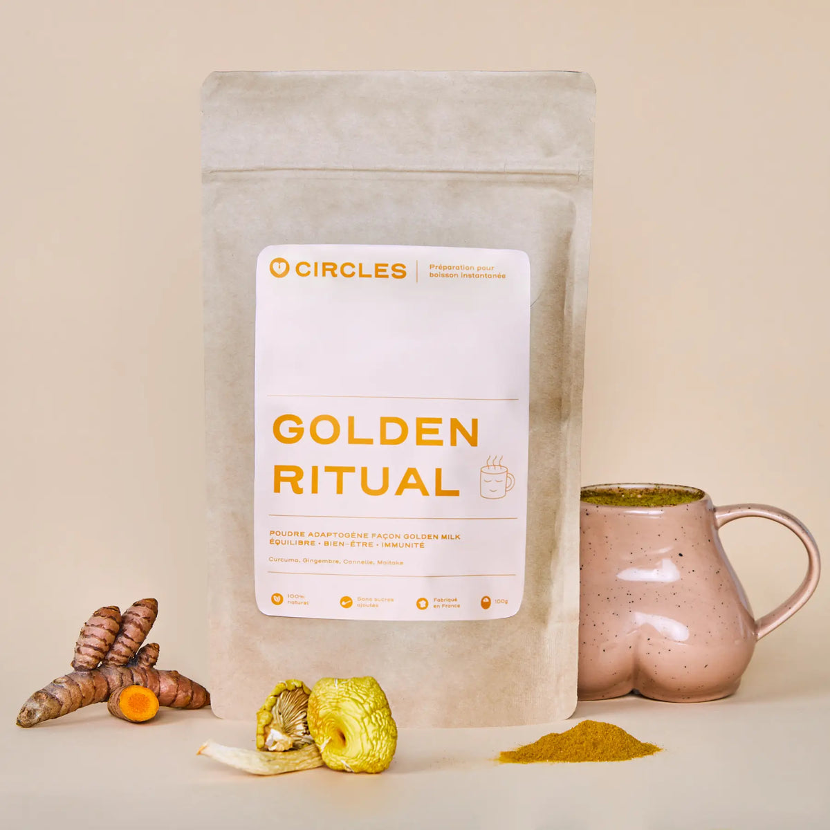 GOLDEN RITUAL : Boisson adaptogène en poudre – Circles